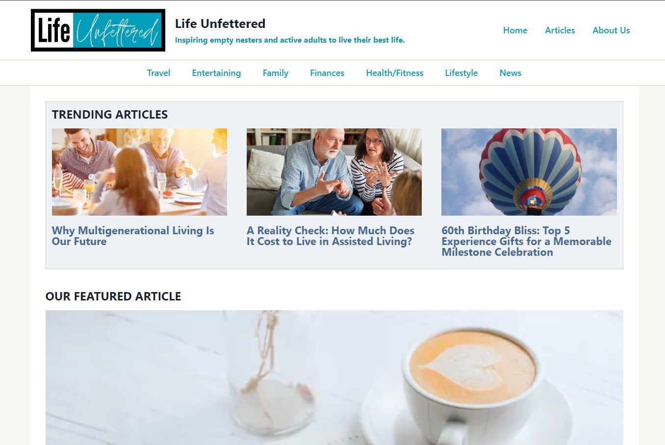 10 Empty Nest Blogs that Celebrate the Next Chapter of Life | Life Unfettered